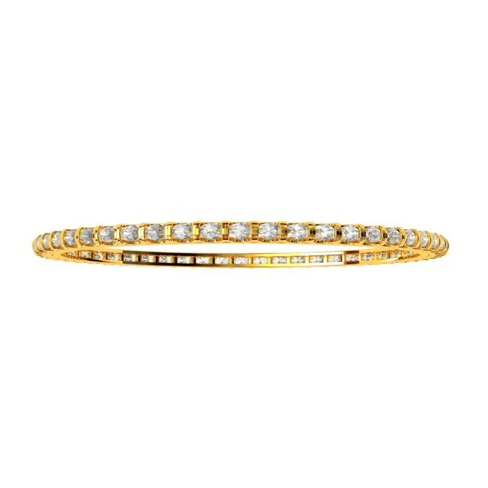 Oval Diamond Bangle - 49jewels.com