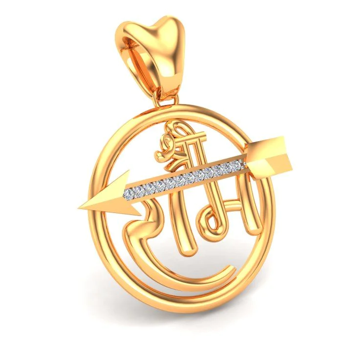 Arrow Shree Ram Pendant - 49jewels.com